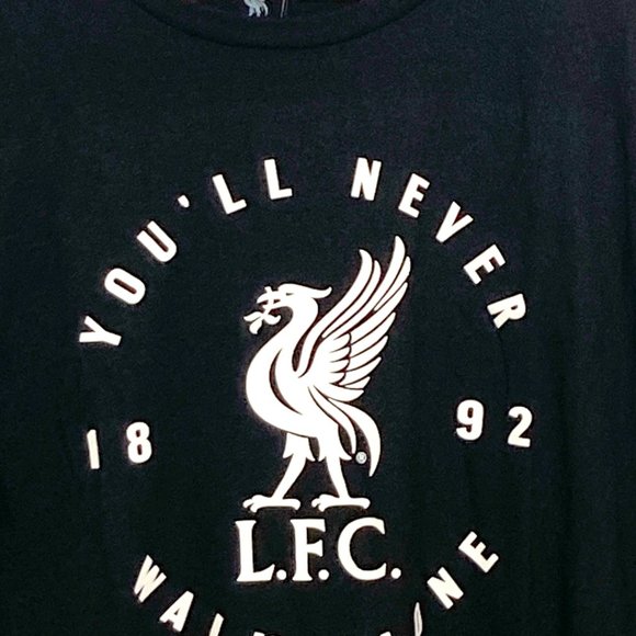 Liverpool FC | Shirts | Liverpool Fc Lfc Round Logo Tee Black Mens Xl ...